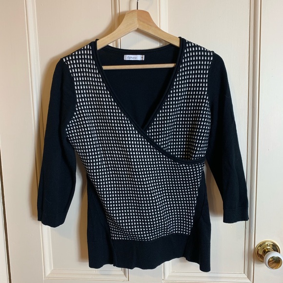 Reitmans | Sweaters | Vneck Wrap Sweater 34 Sleeve | Poshmark